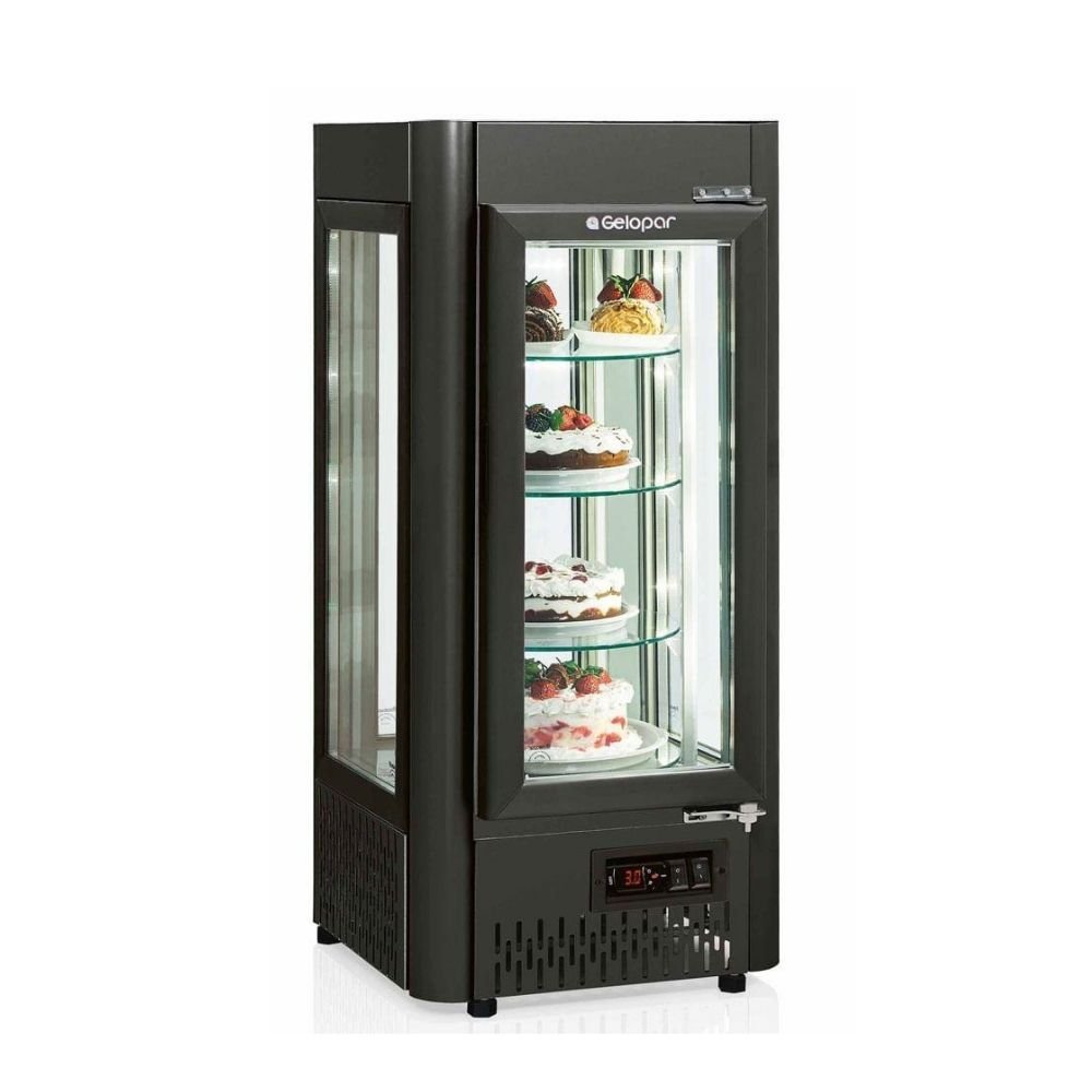 Expositor Vertical Refrigerado para Bolos Gelopar - GEVB050/PR - 220v ...
