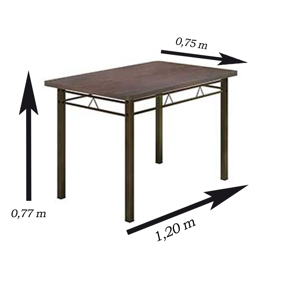 Conjunto Mesa 120x75 Tampo Ardosia Off White 4 Cadeiras 3 Tecido Capitone Branco Preto Tubo ...