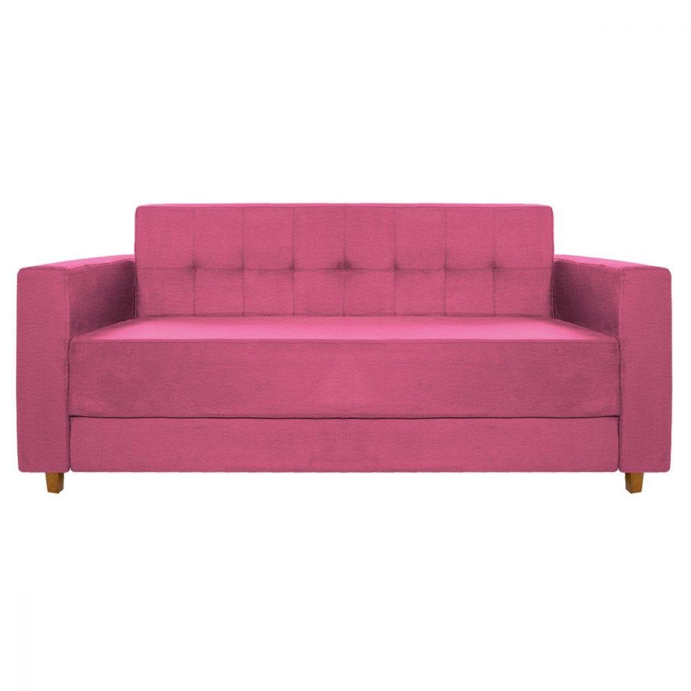 Kit Sofá 2 Lugares e Poltrona Denver Corano Pink | MadeiraMadeira