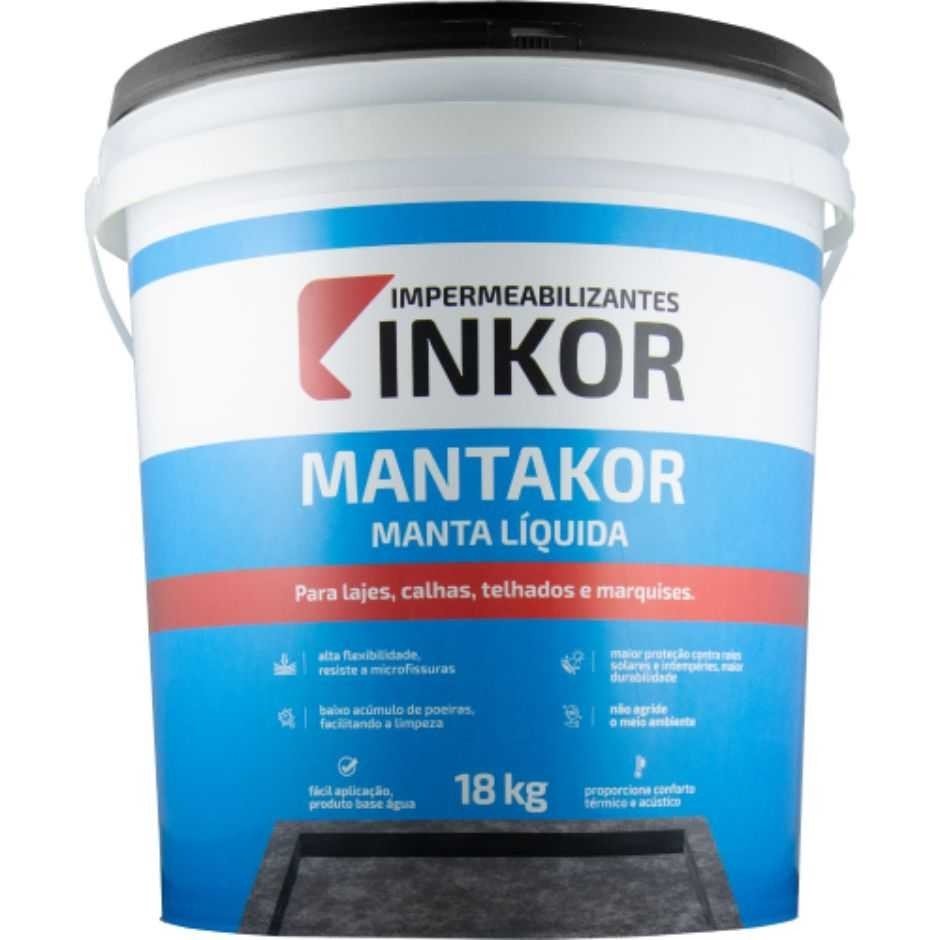 Impermeabilizante Super Manta Liquida 18kg - Mantakor - Inkor | MadeiraMadeira