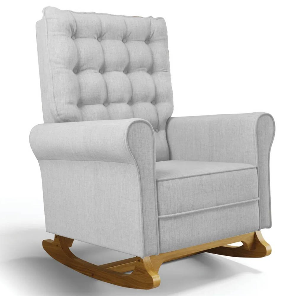 Poltrona de Amamentação e Descanso Base Madeira Balanço Brenda G05 ...