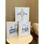 Kit 3 Quadros Infantis Transportes Aquarela 26x26 Moldura Filete Branca ...