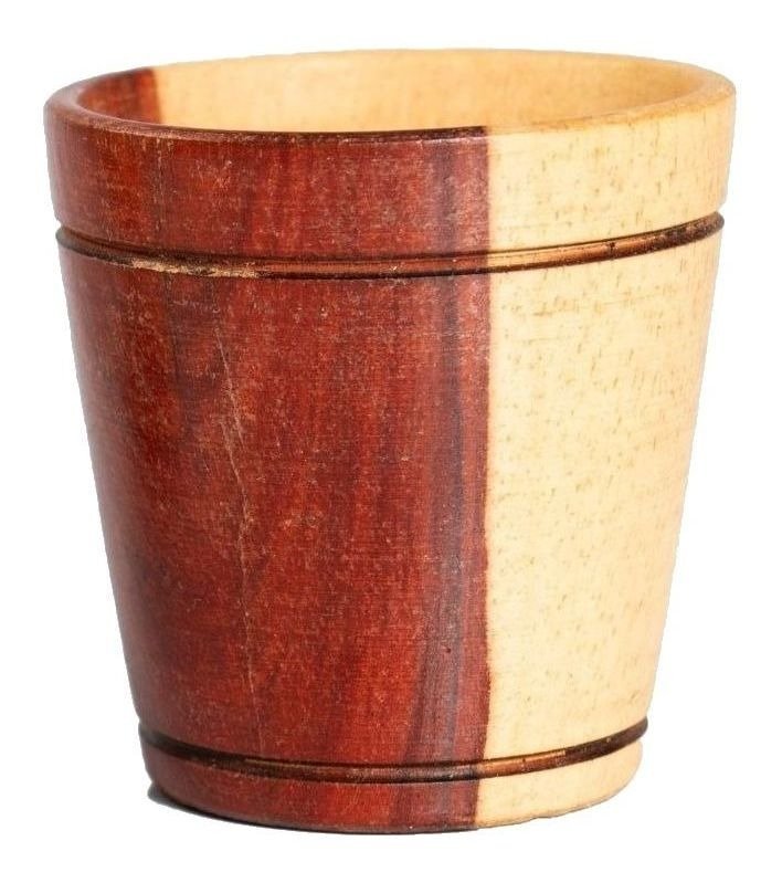 Kit 12 Und Copinho De Pau Madeira 6x4cm - Marrom | MadeiraMadeira