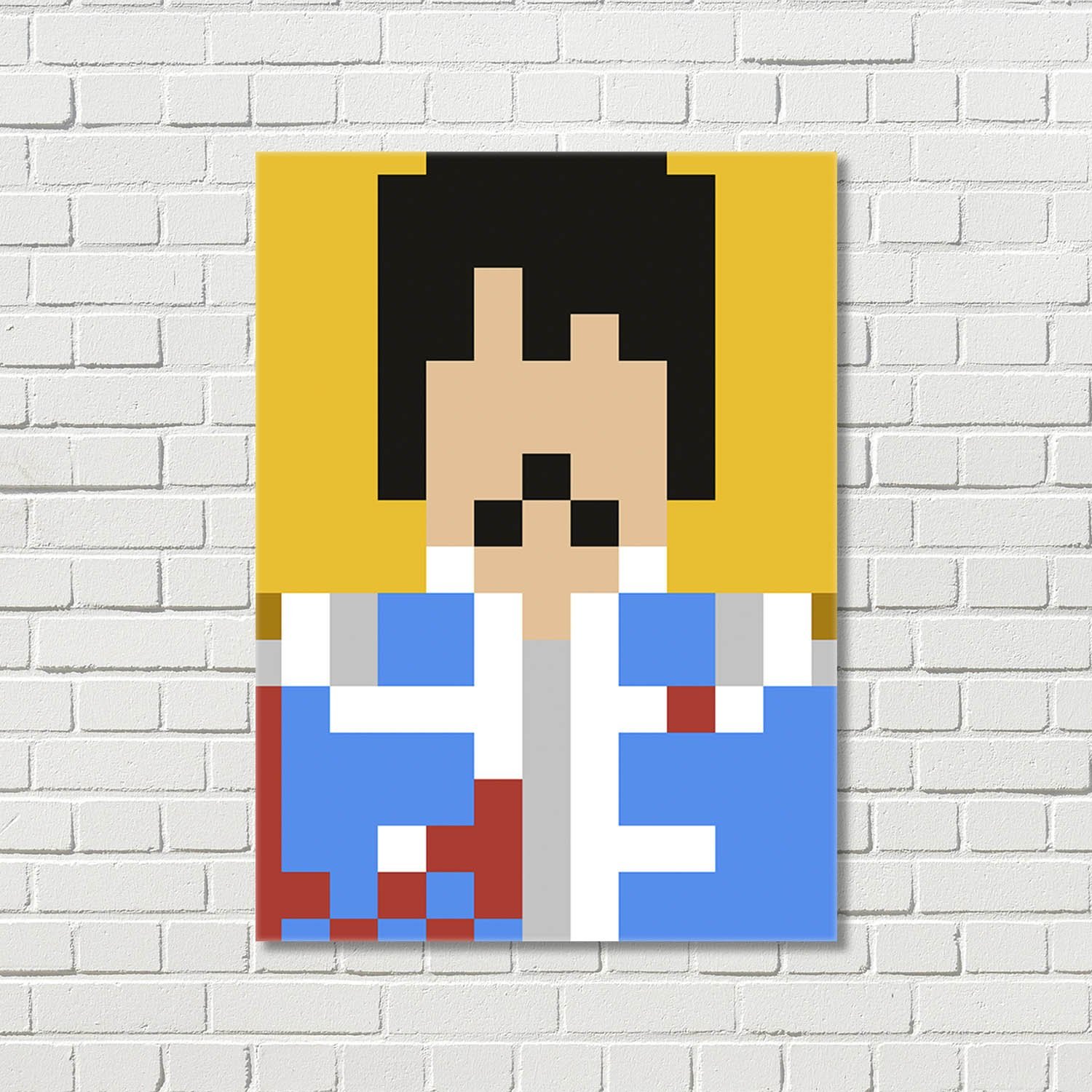 Placa Decorativa Pixel Paul Bello Arte | MadeiraMadeira