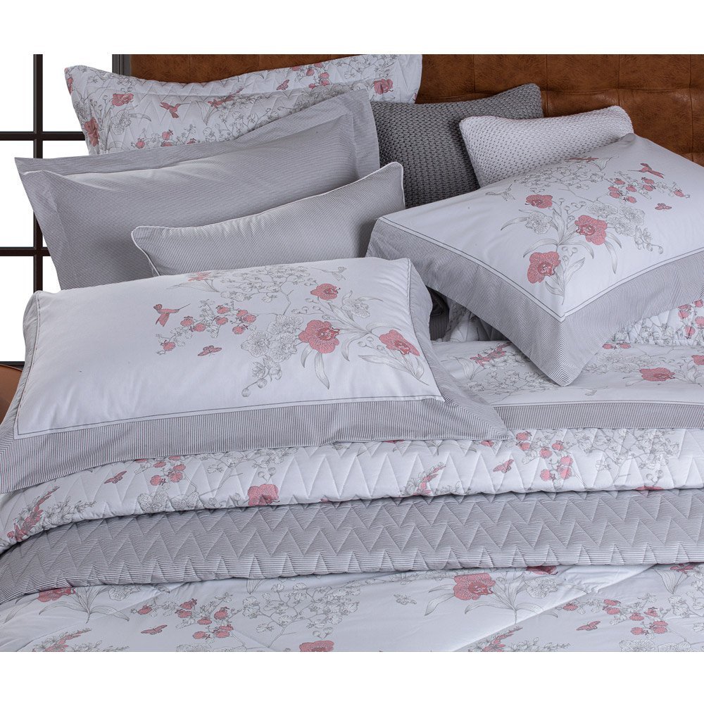 Jogo de Lençol Queen 4 Peças Percal 200 Fios Sultan Giardino ...