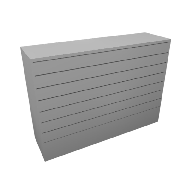 Expositor Tampo MDF e Frente Canaletado 100cm x 140cm x 40cm ...