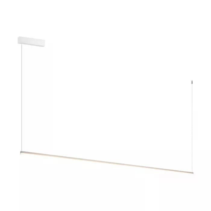 Pendente Spotline 1223/95 Linear Recta Slim Ø5x96cm Alumínio Branco 12w ...