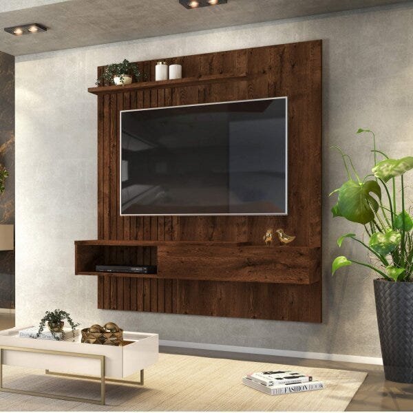 Painel para TV até 65 Polegadas com 1 Porta Tele DJ Móveis | MadeiraMadeira
