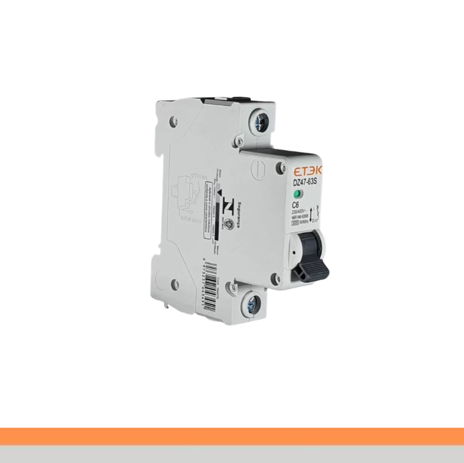 Kit 5 Disjuntor MCB 3KA 1 Polo 6A até 32A Curva C Etek - 6A ...