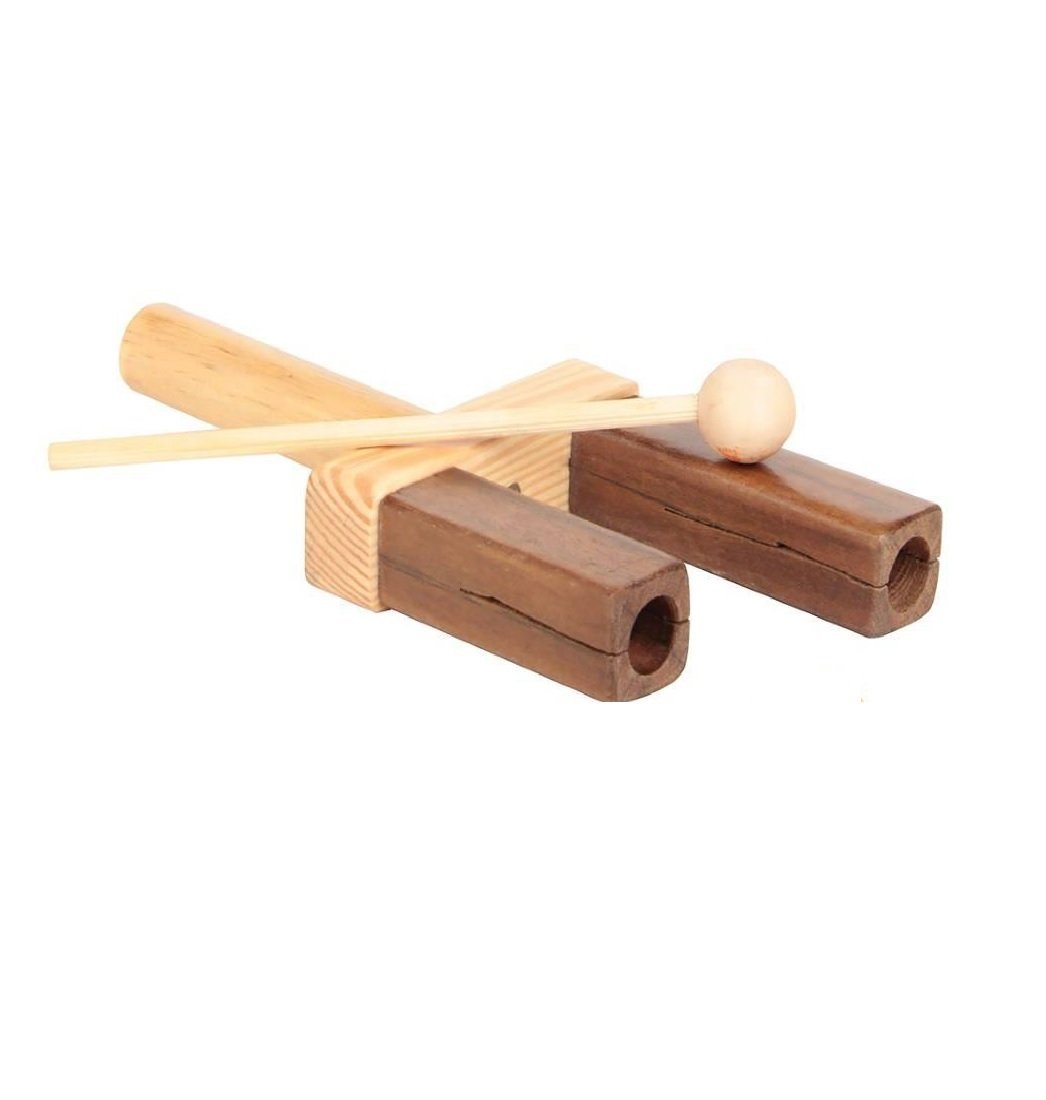 Agogô Brinque e Leia Instrumento Musical Infantil - Ref 99005 | MadeiraMadeira