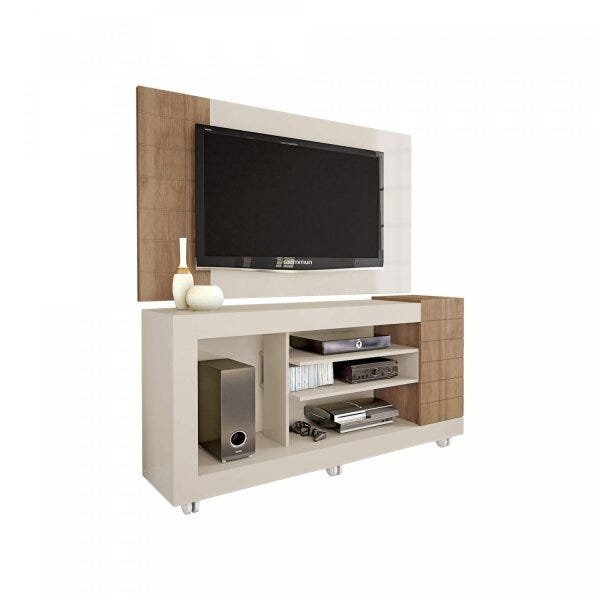 Rack com Painel para TV até 50 Polegadas Goya Caemmun | MadeiraMadeira