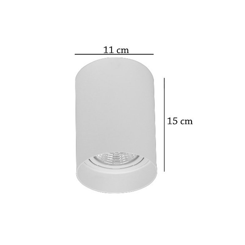 Plafon Sobrepor Redondo Direcionavel Branco AR70 Gu10 Fachada Zan92 ...