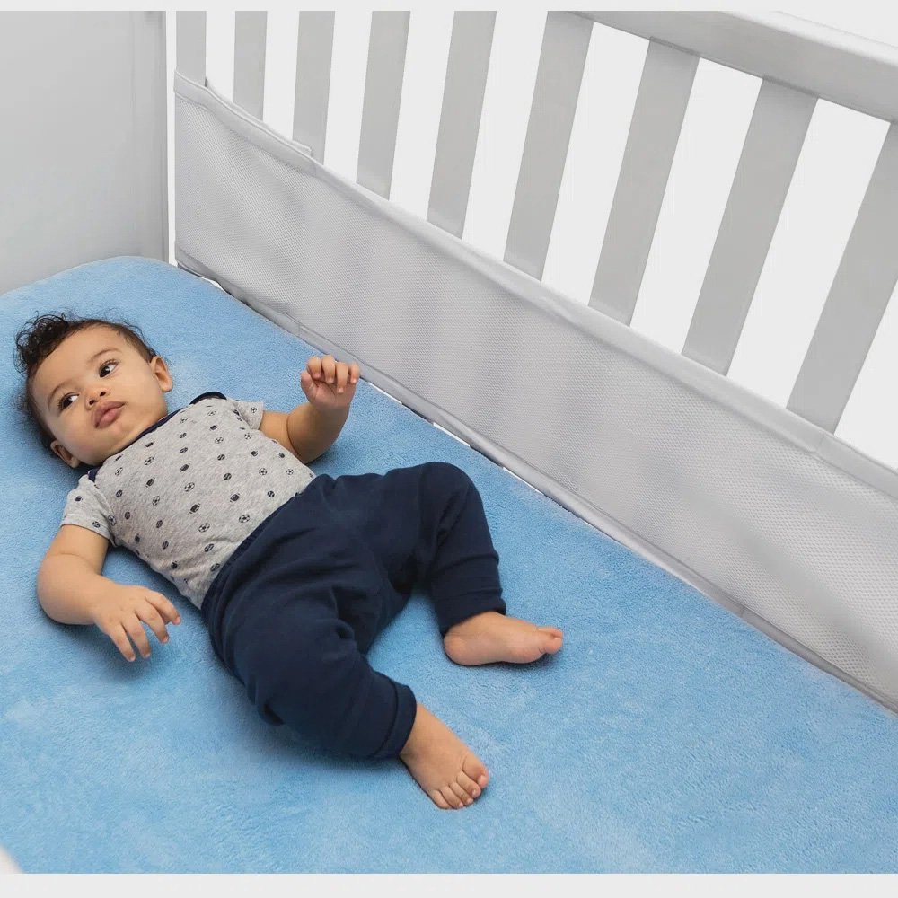 Tela Protetora de Berço Branca Kababy | MadeiraMadeira
