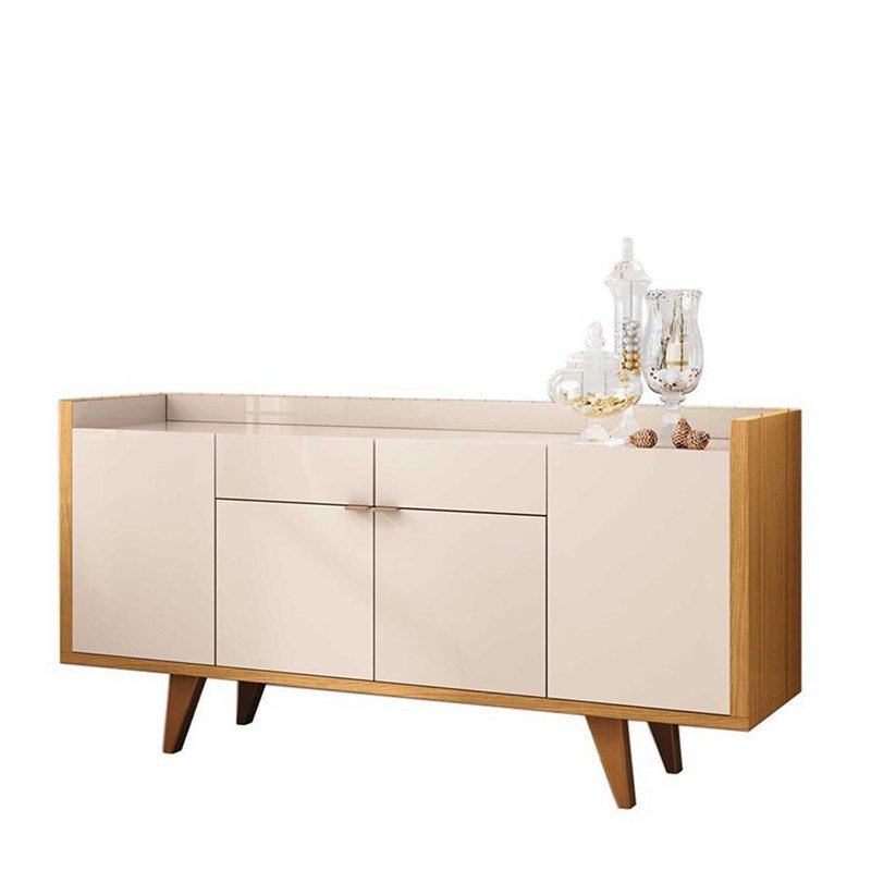 Buffet Aparador Intense Cinamomo/Off White - PR Móveis | MadeiraMadeira