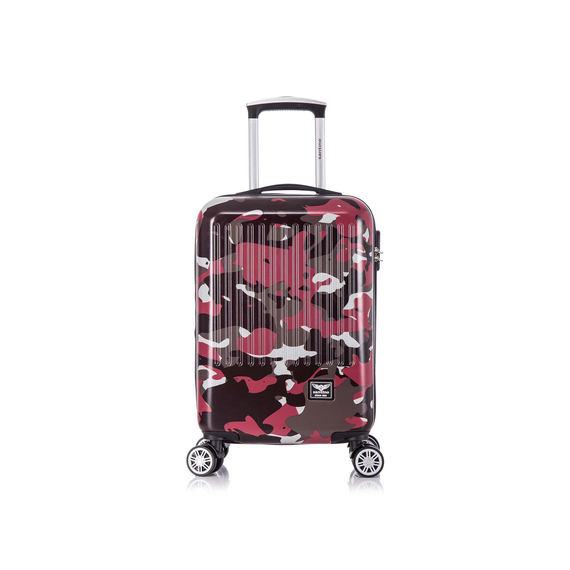 Mala Viagem Militar Santino H220 Rígida Abs Rodinhas 360 Tsa Média HSV220 Vermelho | MadeiraMadeira