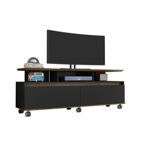 Rack para TVs até 60 Polegadas 2 Portas e Rodízios Móveis Bechara ...
