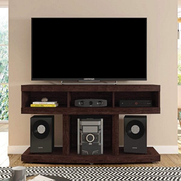Rack para TV até 55 Polegadas Jequitibá Caemmun | MadeiraMadeira