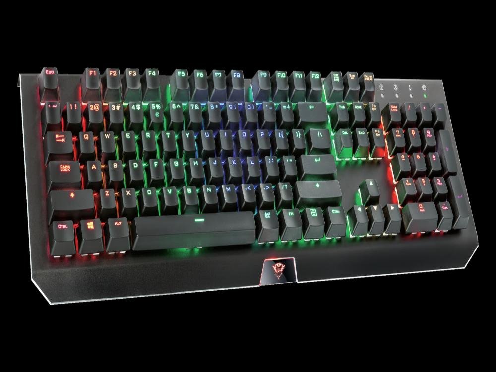 TECLADO USB TRUST 21808 GAMING MECANICO GTX 890 CADA ILUMINADO RGB ...