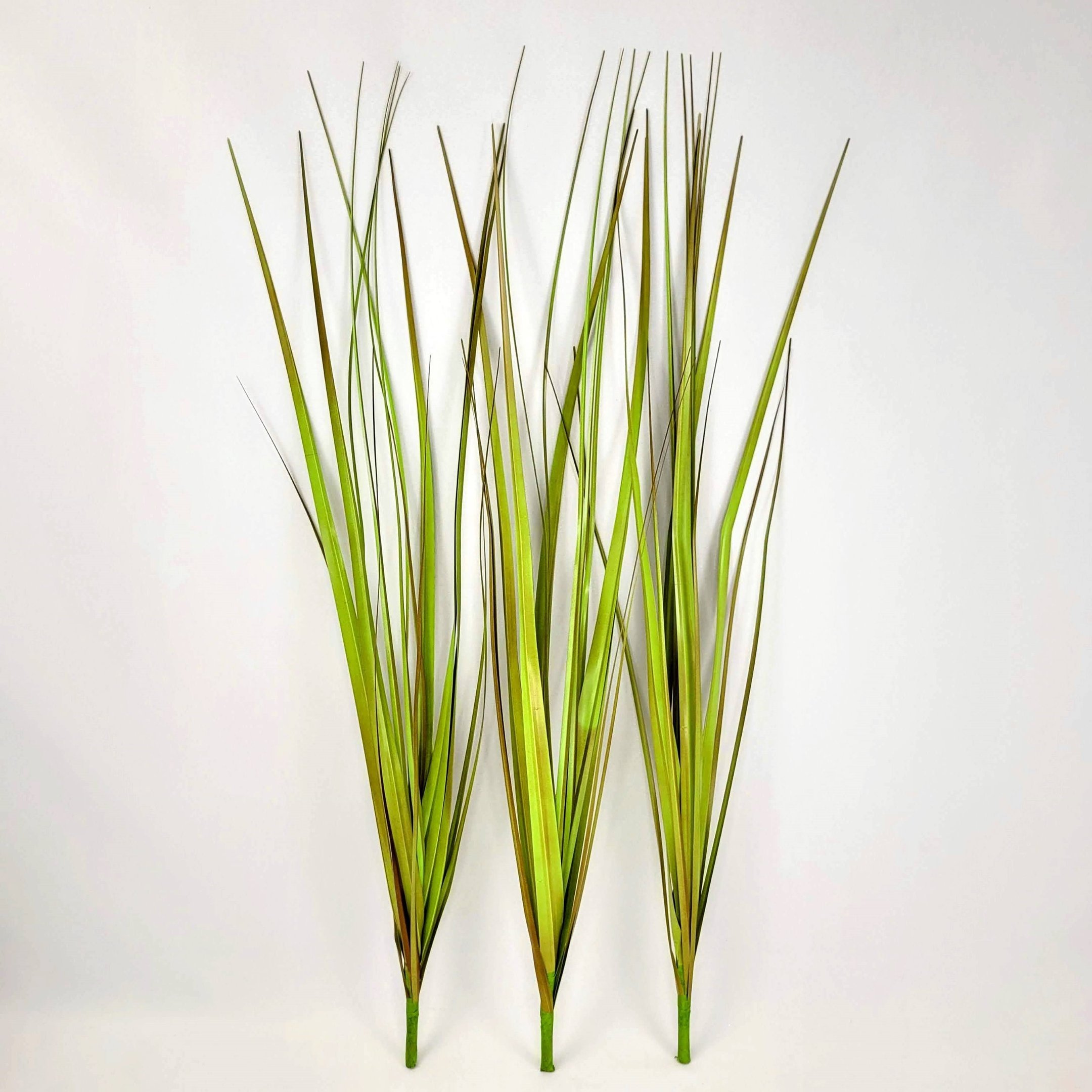 Capim Verde Folhagem 90X10cm Planta Artificial Kit 3pc | MadeiraMadeira