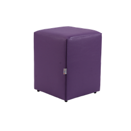 Puff Cubo Madeira Pop Roxo | MadeiraMadeira
