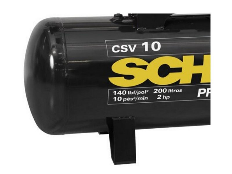 Compressor De Ar Schulz - Csv 10/200 Pro - 10 Pés 200 Litros 140 Libras ...