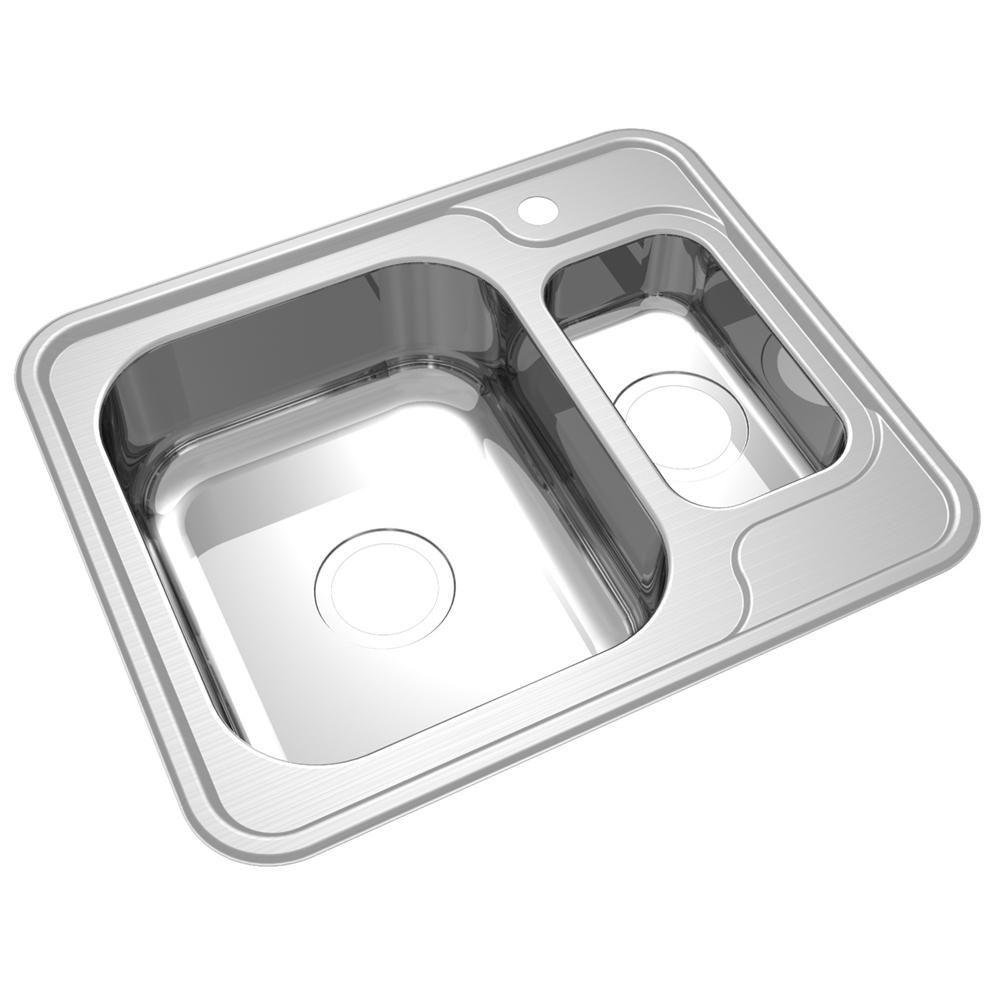 Cuba Retangular Quadra Ii De Aço Inox 61X51X17X8Cm Cromada | MadeiraMadeira