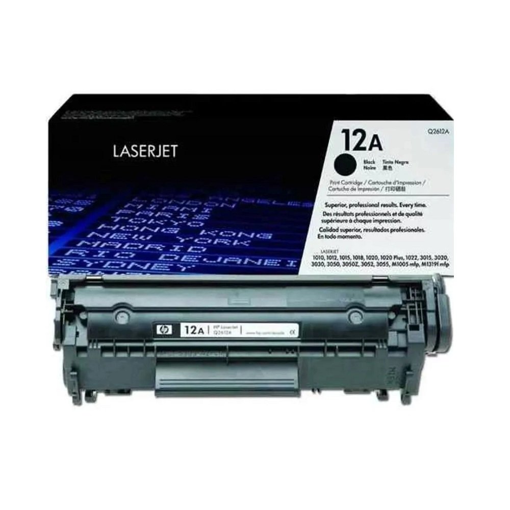 Toner 12a (q2612a) Original Hp Preto | MadeiraMadeira