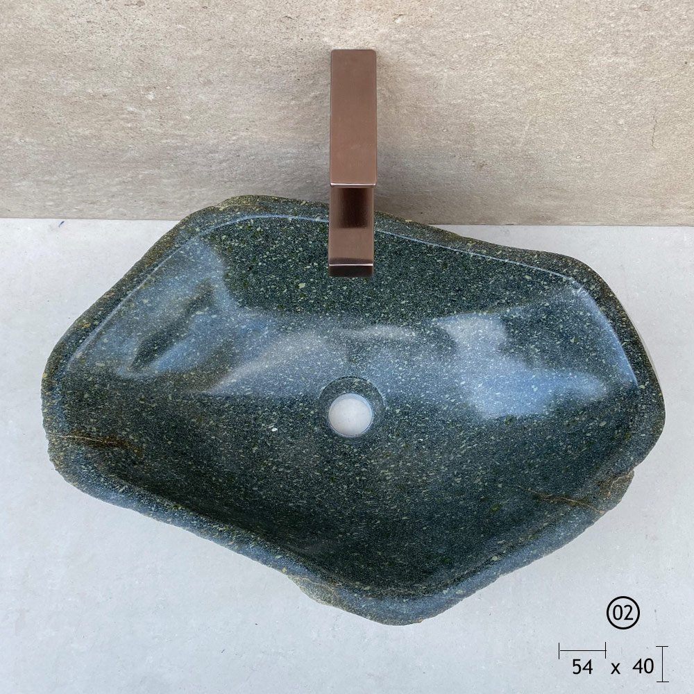 Cuba de Apoio em Pedra Natural Niger Gray Baumê - 02 - 54x40 ...