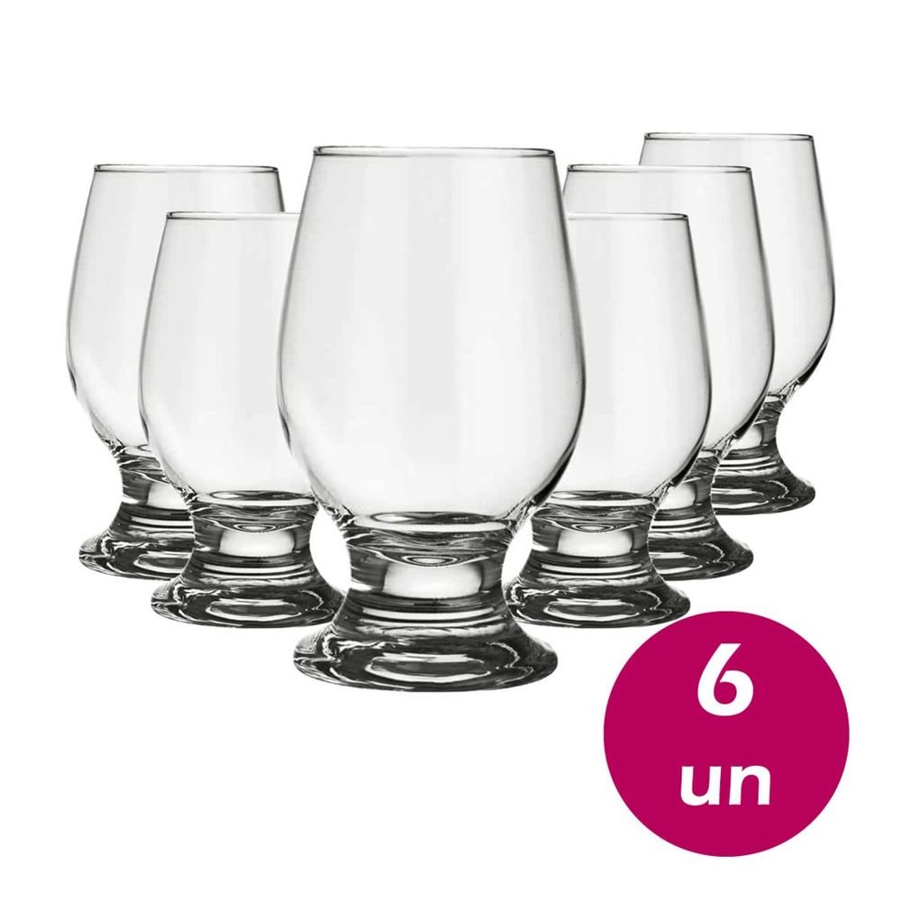 Copo Paulista 300ml para Cerveja Jogo 6 Unidades - Nadir | MadeiraMadeira