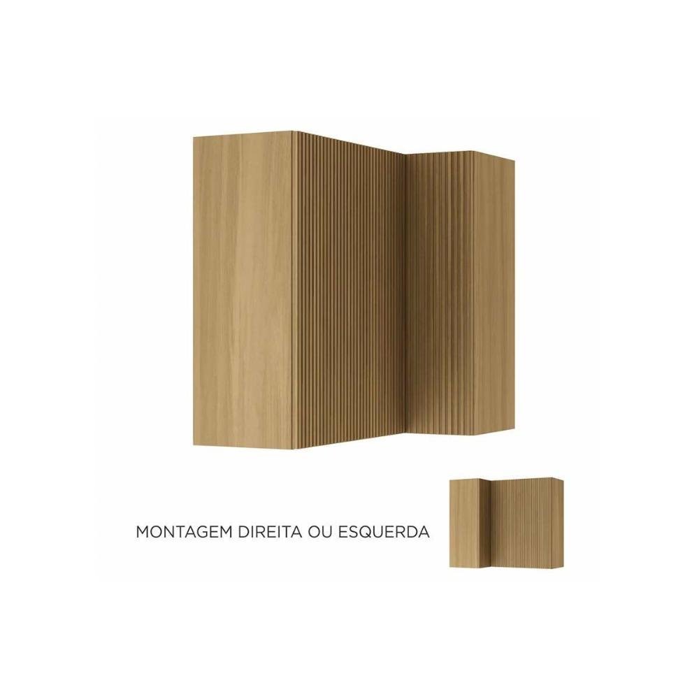 Armário Aéreo Cozinha Modulado Rainha Canto C/ 2portas 92 Cm Nature ...