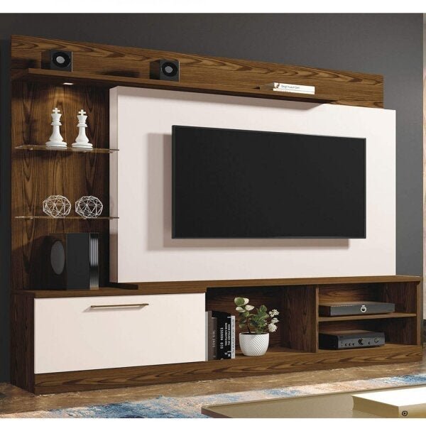 Estante Home para TV até 60 Polegadas 1 Gaveta Florida Mavaular ...