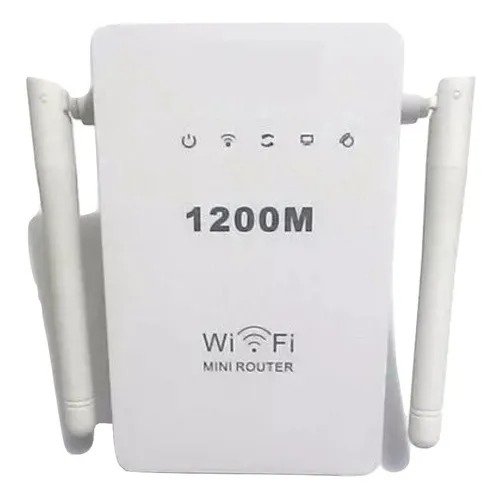 Repetidor Extensor Wi-fi Wireless 2 Antenas 1200 Mbps Rápido Yes Wr02es ...
