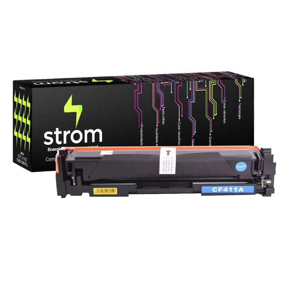 Toner Compatível Com HP CB531A / CF411 / CE381A Ciano 2.3k - Strom ...
