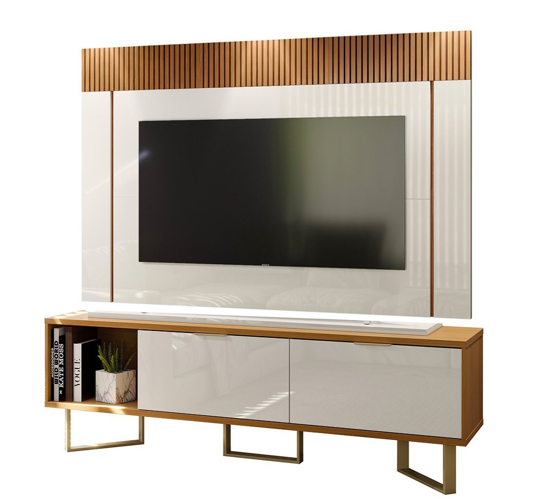 Conjunto Sala de Estar Lee Tauari Off White | MadeiraMadeira