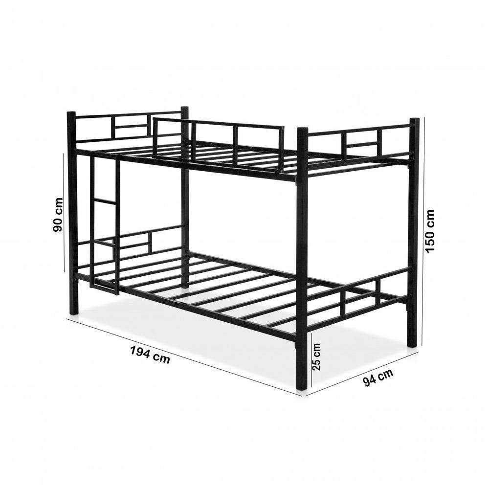 Beliche Solteiro 100% De Aço Estilo Industrial Cor Preto | MadeiraMadeira