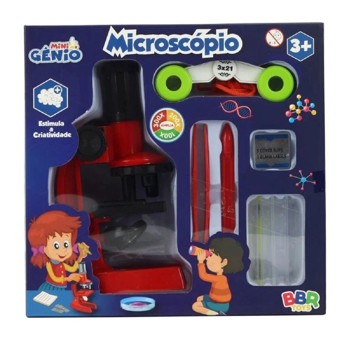 Microscópio Mini Gênio Bbr R3236 | MadeiraMadeira