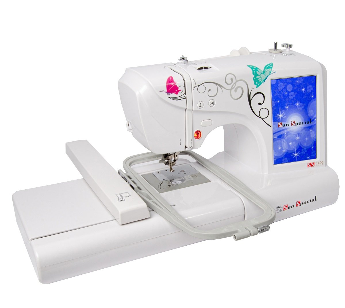 Máquina de Bordar Doméstica Corte de Linha Eletrônico,ss1400 ...