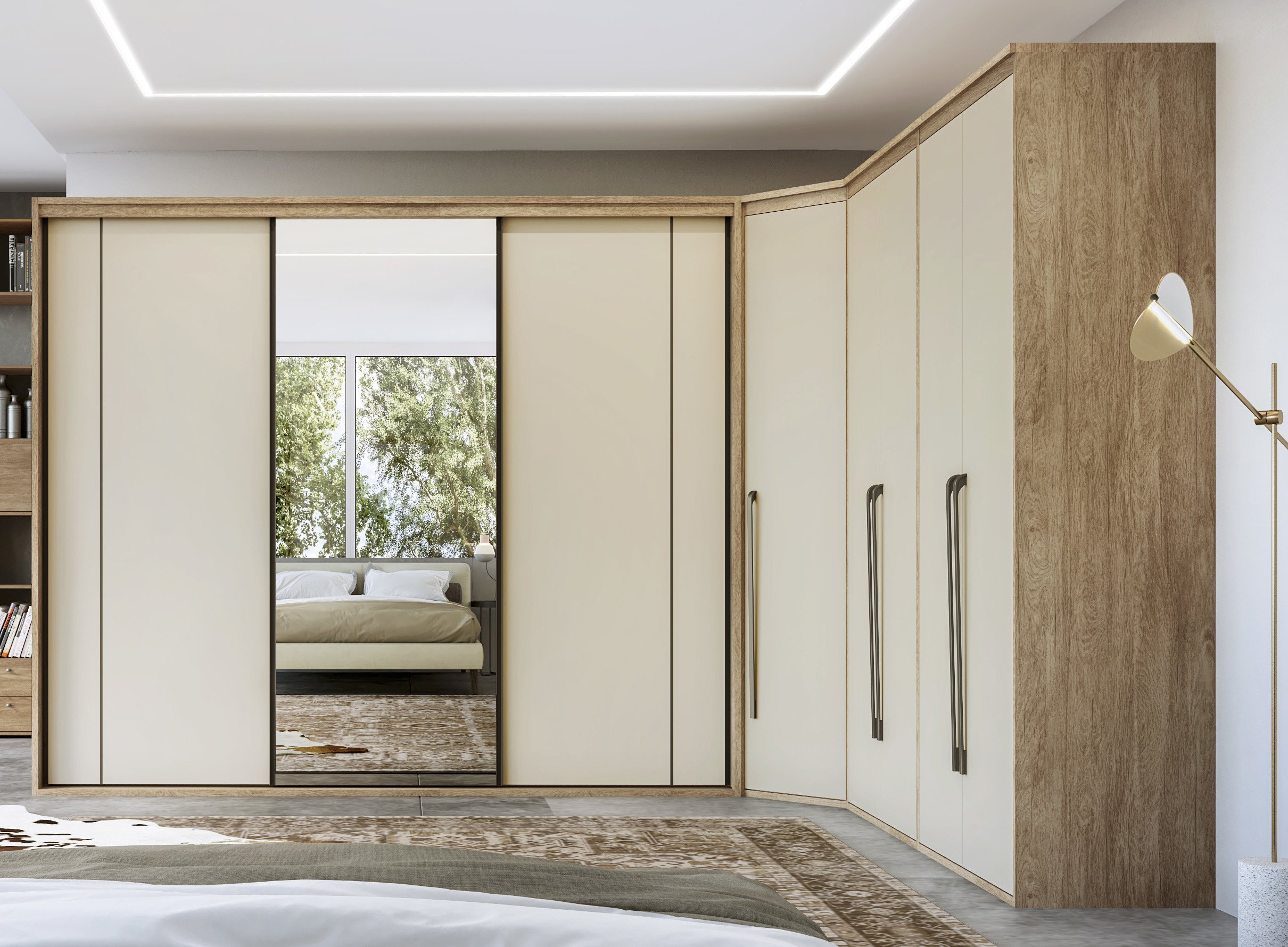 Guarda Roupa Modular 2 Portas com Prateleiras MDF 90 cm Lotus Belmax ...