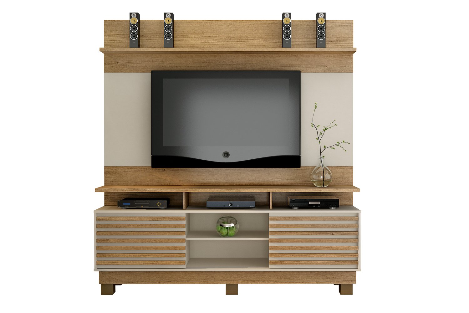 Home Theater Texas para TV ate 60 Polegadas Valdemoveis Cinamomo/Off ...