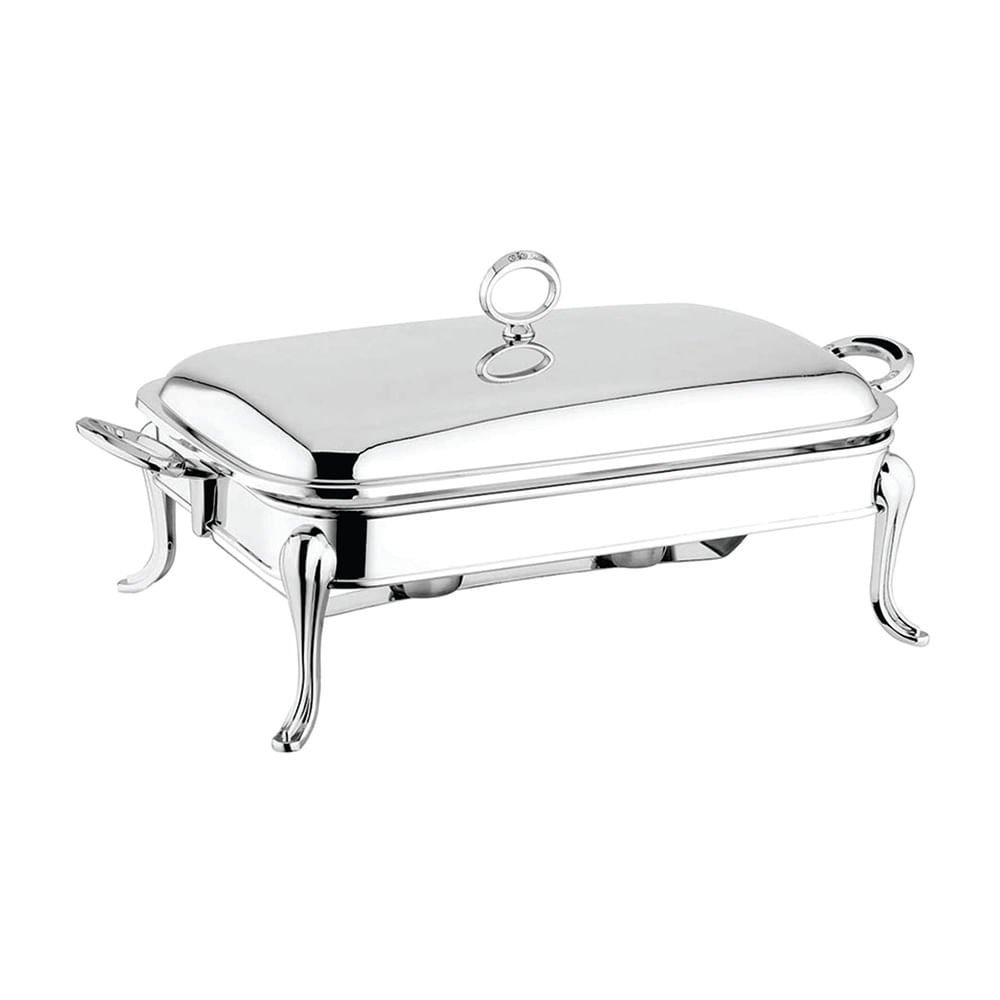 RECHAUD INOX CROMADO 3 LITROS COM TAMPA HOME&CO | MadeiraMadeira