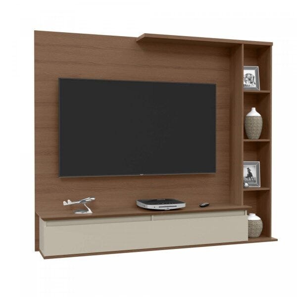 Painel para TV até 52 Polegadas 1 Porta 4 Nichos Sublime Patrimar ...