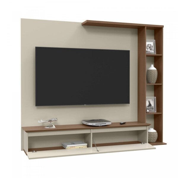 Painel para TV até 52 Polegadas 1 Porta 4 Nichos Sublime Patrimar ...