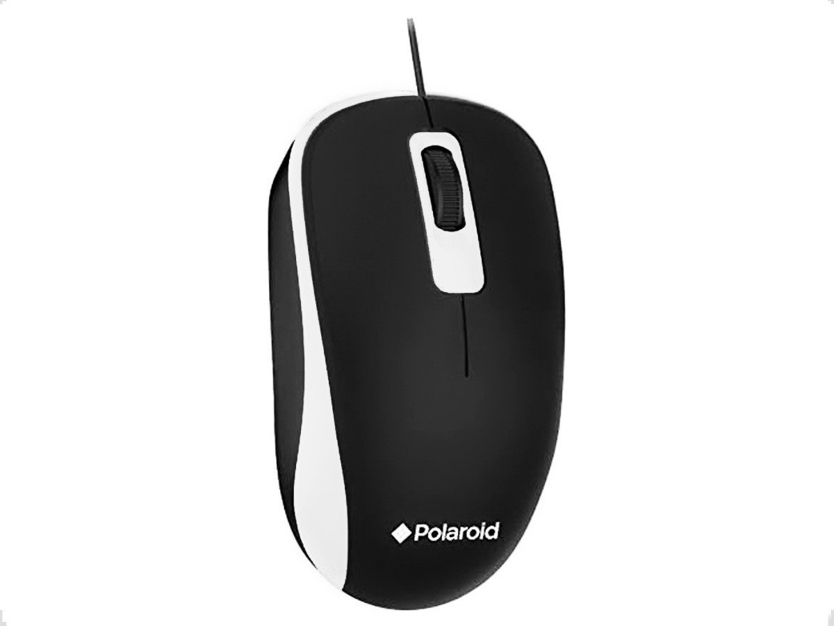MOUSE OPTICO USB POLAROID 1000 DPI -BRANCO | MadeiraMadeira