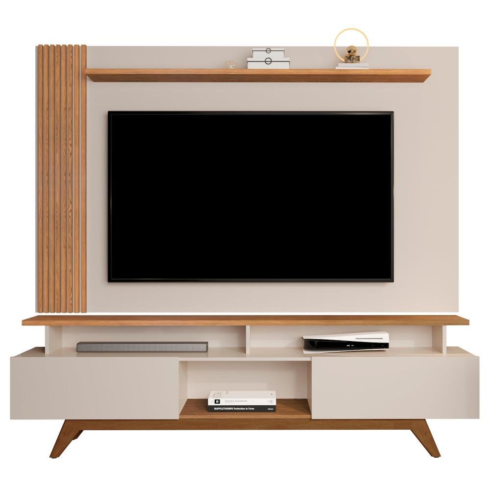 Rack com Painel Ripado para Tv até 70 Polegadas 2 Gavetas Grécia 180cm ...