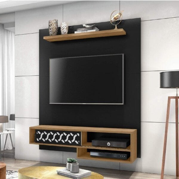 Painel Suspenso para TV até 55 Polegadas Prada Móveis Leão | MadeiraMadeira