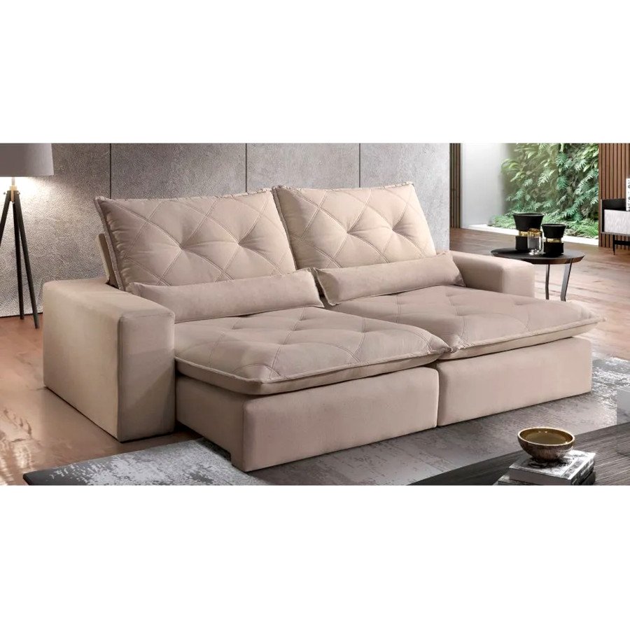 Sofá Retrátil e Reclinável Ref.905 Rondomóveis (escolha a Cor e Largura ...