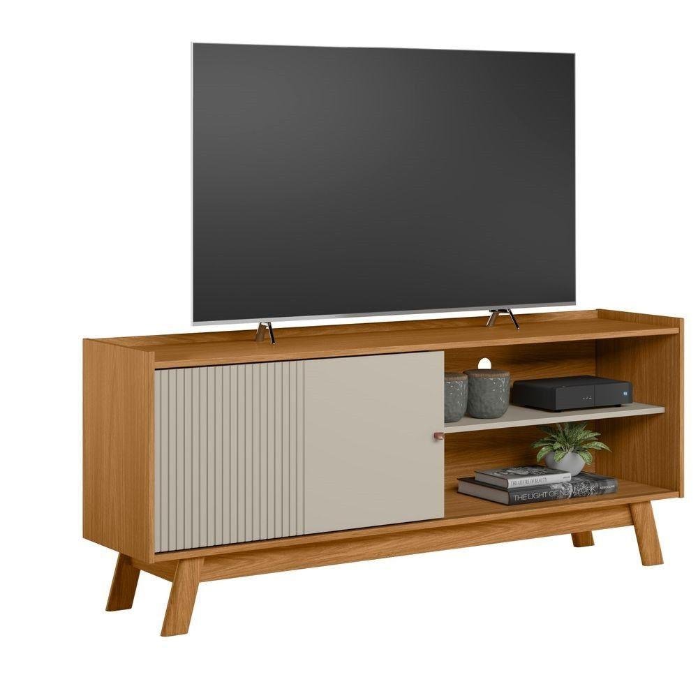 Rack para Tv 65 Polegadas Aurum Linea Brasil Nature/off White ...