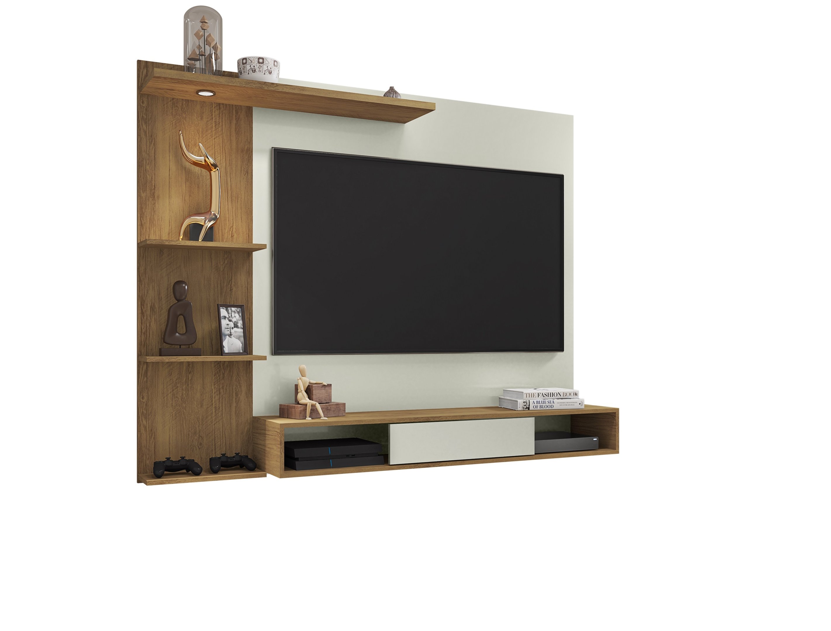 Painel com LED para TV até 55 Polegadas São Francisco Móveis Leão ...