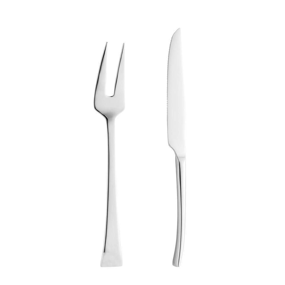 Faca e Garfo para Assado Berna em Inox Wolf | MadeiraMadeira