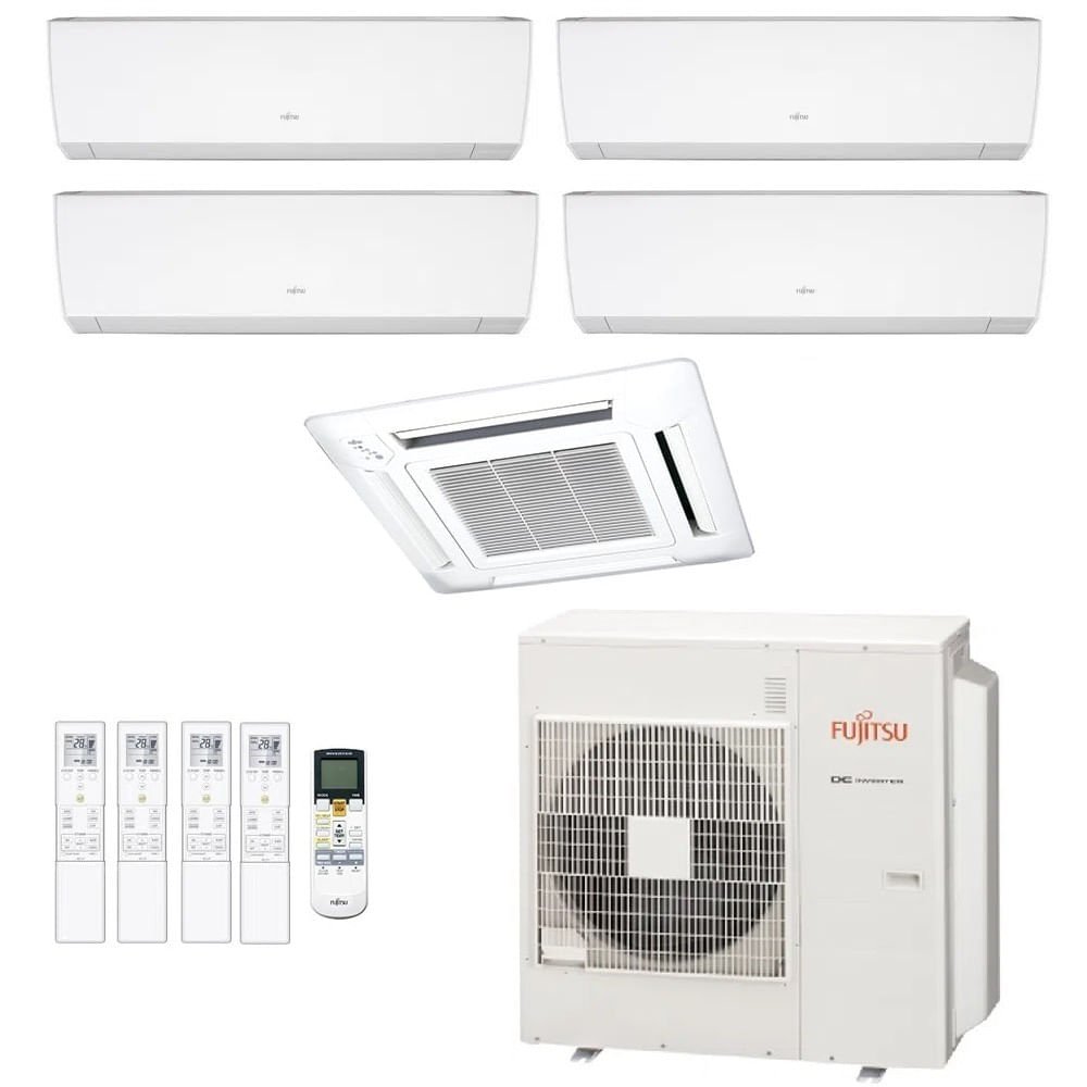 Ar Condicionado Multi Split Inverter Fujitsu 45 000 Btus 2x Evap Hw 7